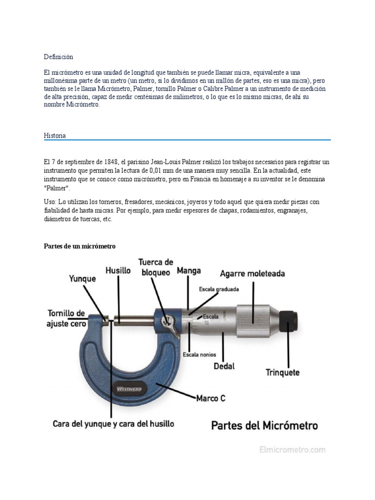 Una introducción completa al micrómetro: su definición, historia ...