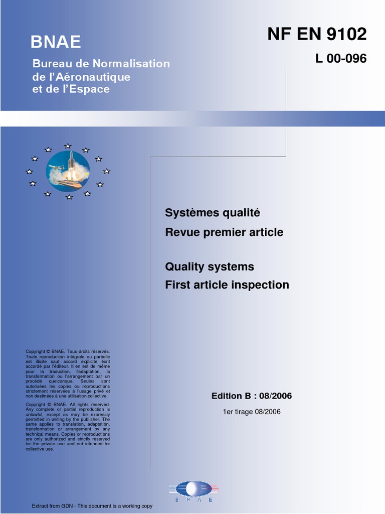 En 9102 V2006 - Fai | PDF | Régulations | Science