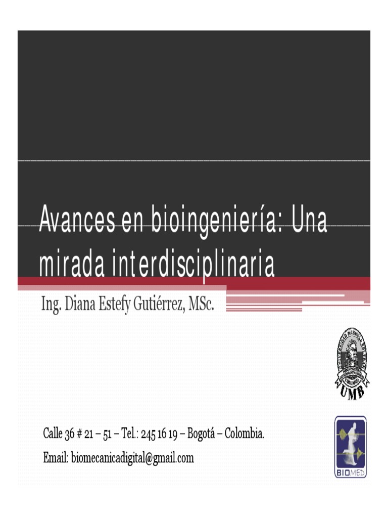 Bioingeniería en Colombia: Avances y Aplicaciones | PDF | Ingeniería ...