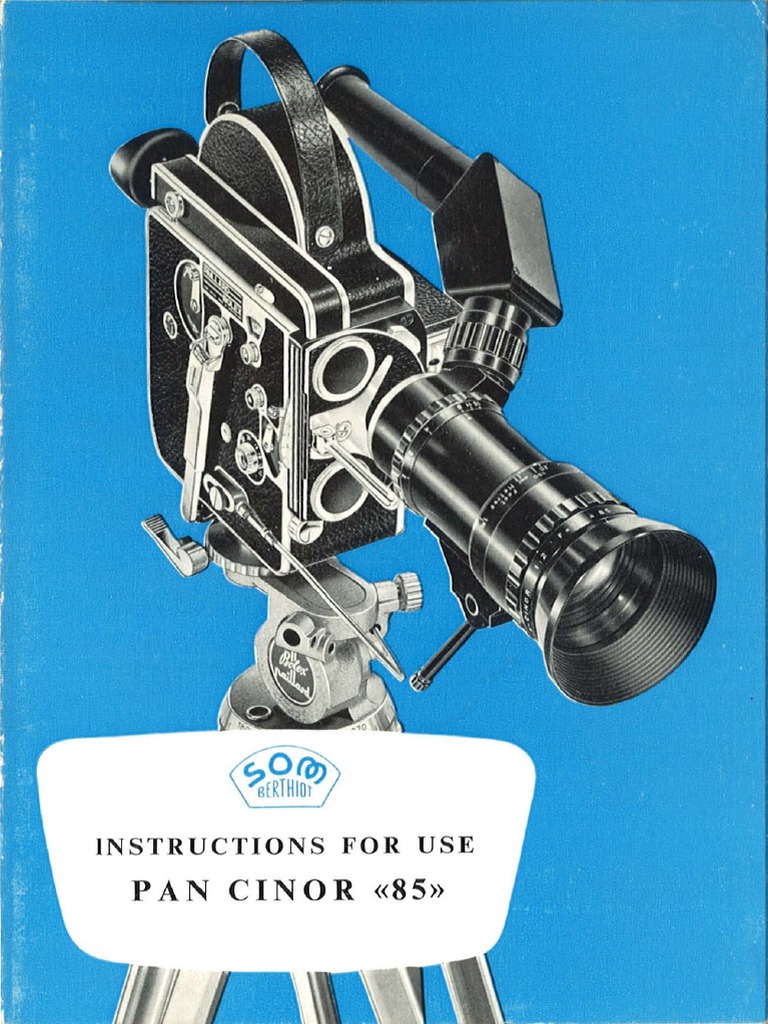 Pan Cinor 85 : Instructions For Use | PDF | Camera | Aperture