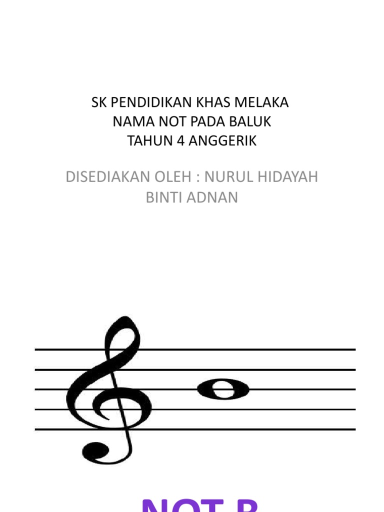 Nama Not Pada Baluk | PDF