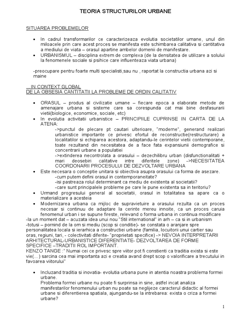 Structuri Urbane | PDF