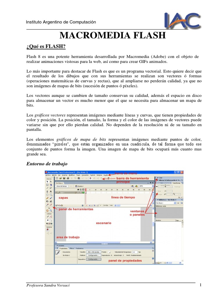 Introducción a Macromedia Flash 8 | PDF | Adobe Flash | Animación