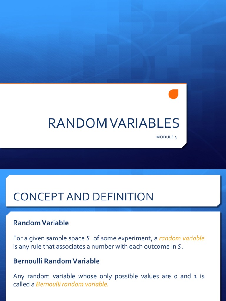 ENGDAT1 Module3 PDF | PDF | Probability Distribution | Random Variable