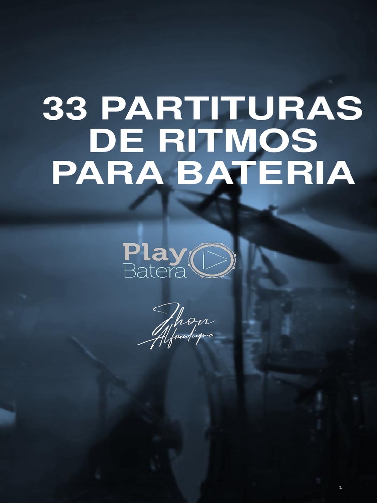 33 Partituras de Ritmos para Bateria PDF | PDF | Bateria (instrumento) | Funk
