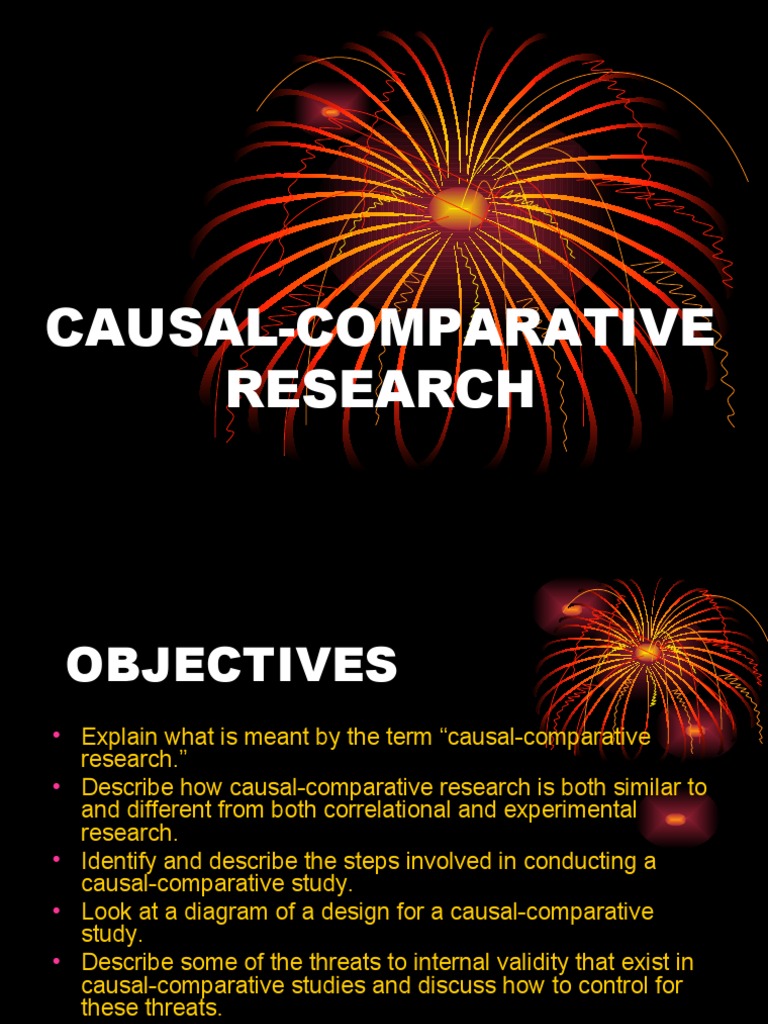 Causal Comparative Research | PDF | Causality | Correlation And Dependence