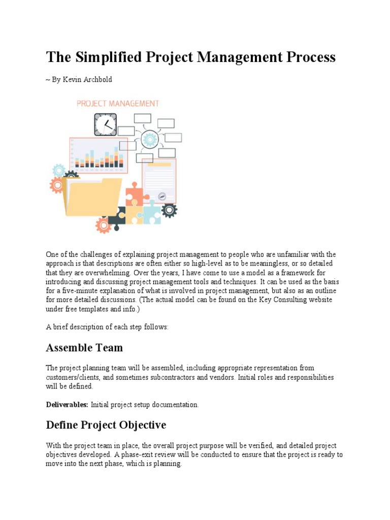 The Simplified Project Management Process | Download Free PDF | Project ...