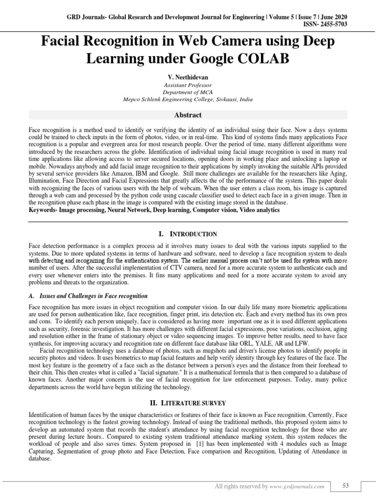 Facial Recognition in Web Camera Using Deep Learning Under Google COLAB ...