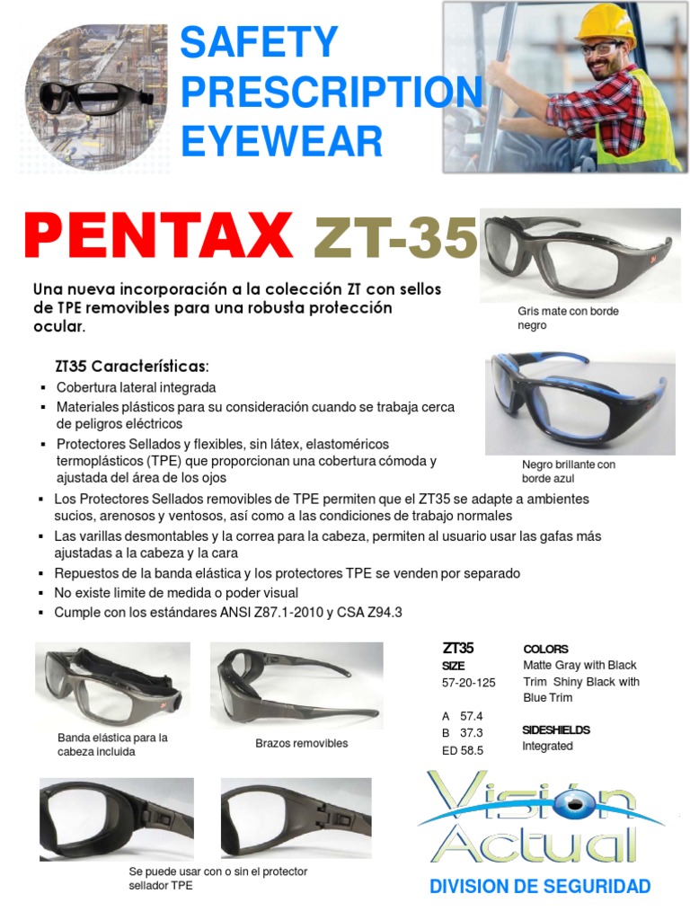 Lentes de Seguridad Pentax ZT35 | PDF