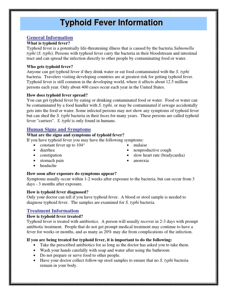 Typhoid | PDF