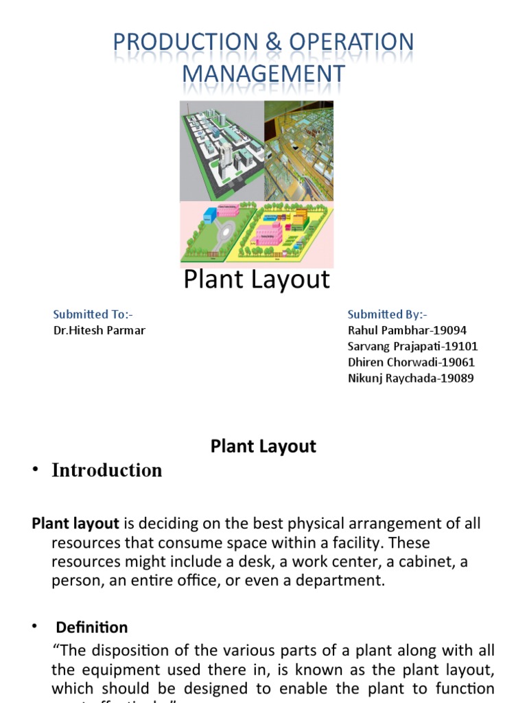 Plant Layout: Submitted To:-Submitted By | PDF | Labour Economics ...