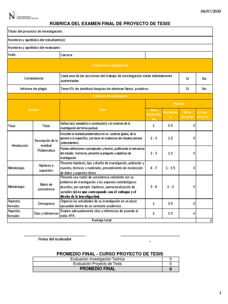 Rubrica Examen Final-Parte 2-TT1 | PDF | Prueba (evaluación) | Evaluación