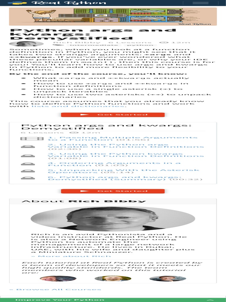 Python Args and Kwargs Demystified - Real Python | PDF