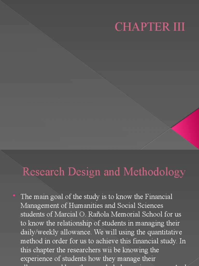 Chapter Iii | PDF | Survey Methodology | Questionnaire