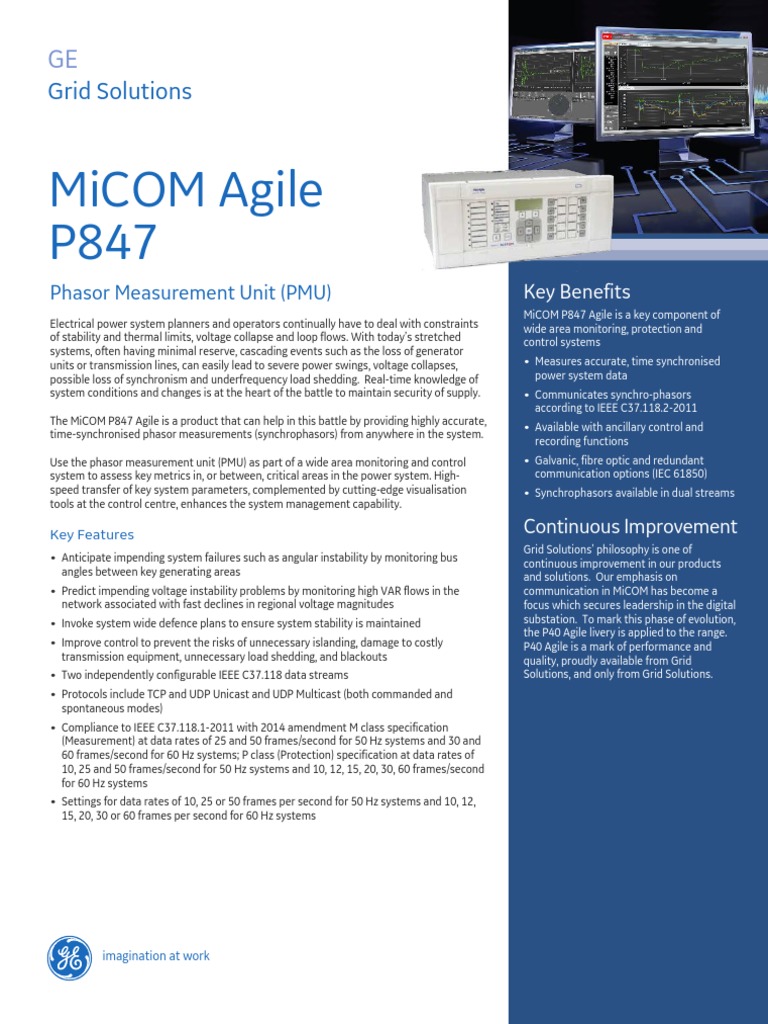 Micom Agile P847: Grid Solutions | PDF | Electrical Engineering | Electronics