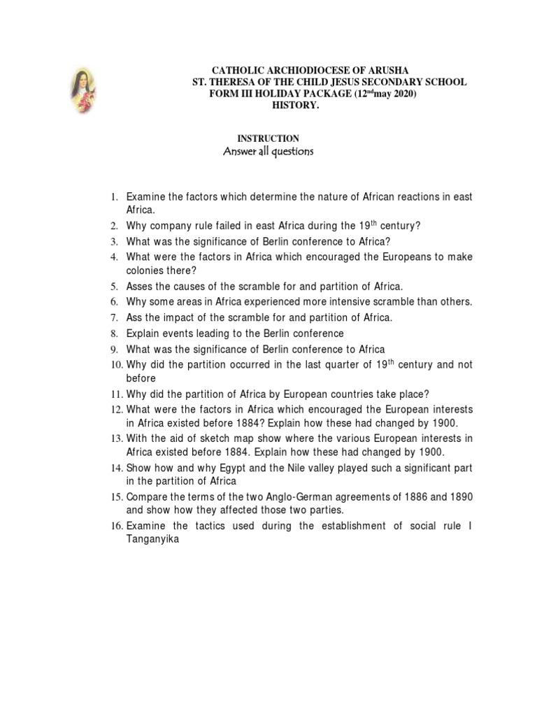 History Form Three PDF | PDF