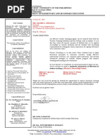 PUP Letter of Intent Template | PDF