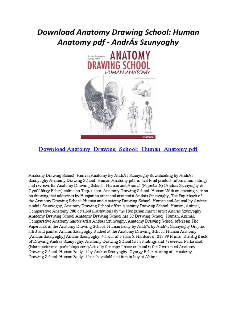Anatomy Drawing School Human Anatomy PDF | PDF