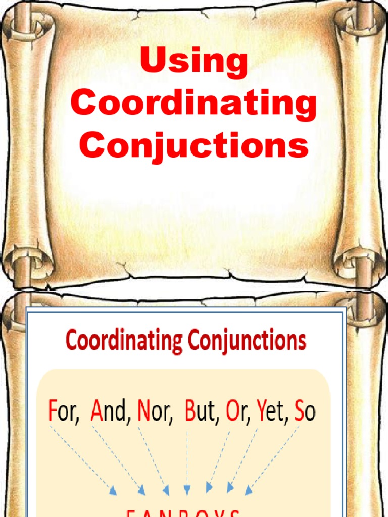 Coordinating Conjunction | PDF