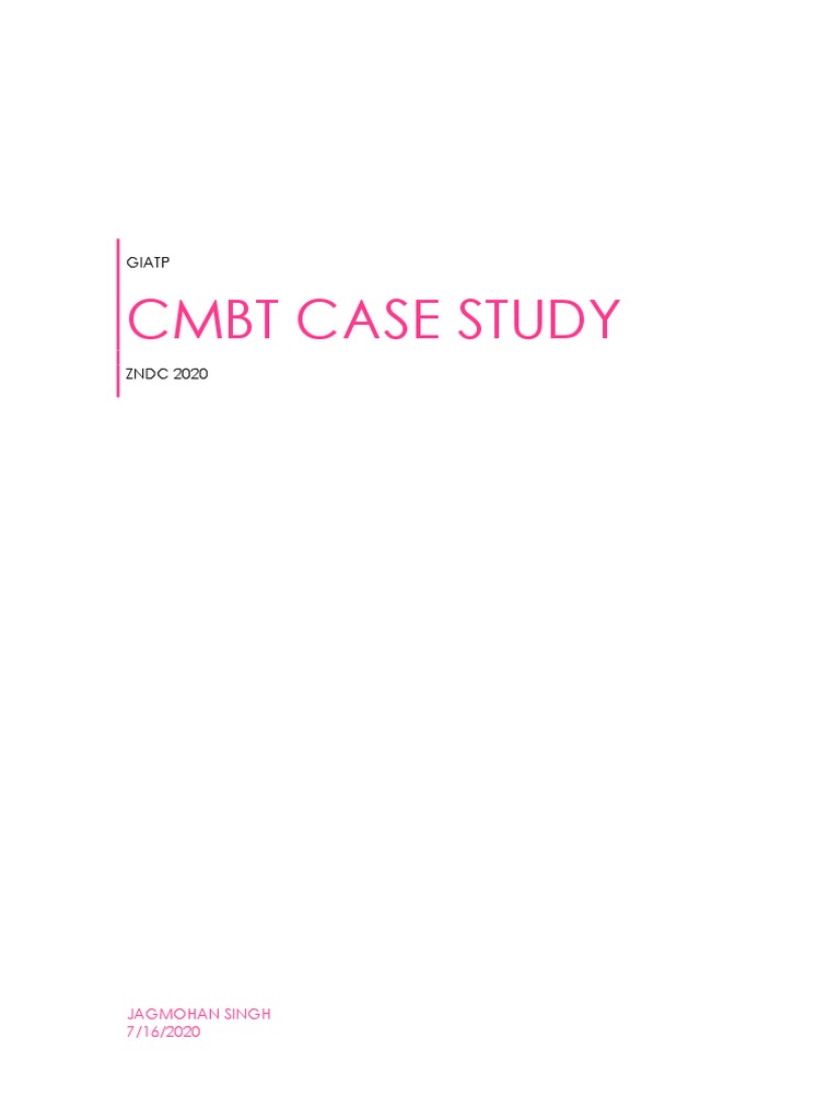 CMBT Case Study | Download Free PDF | Services (Economics) | Transport