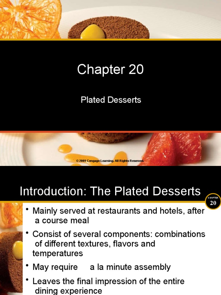 chapter20plateddessert-120124204314-phpapp01 | PDF | Desserts | Foods