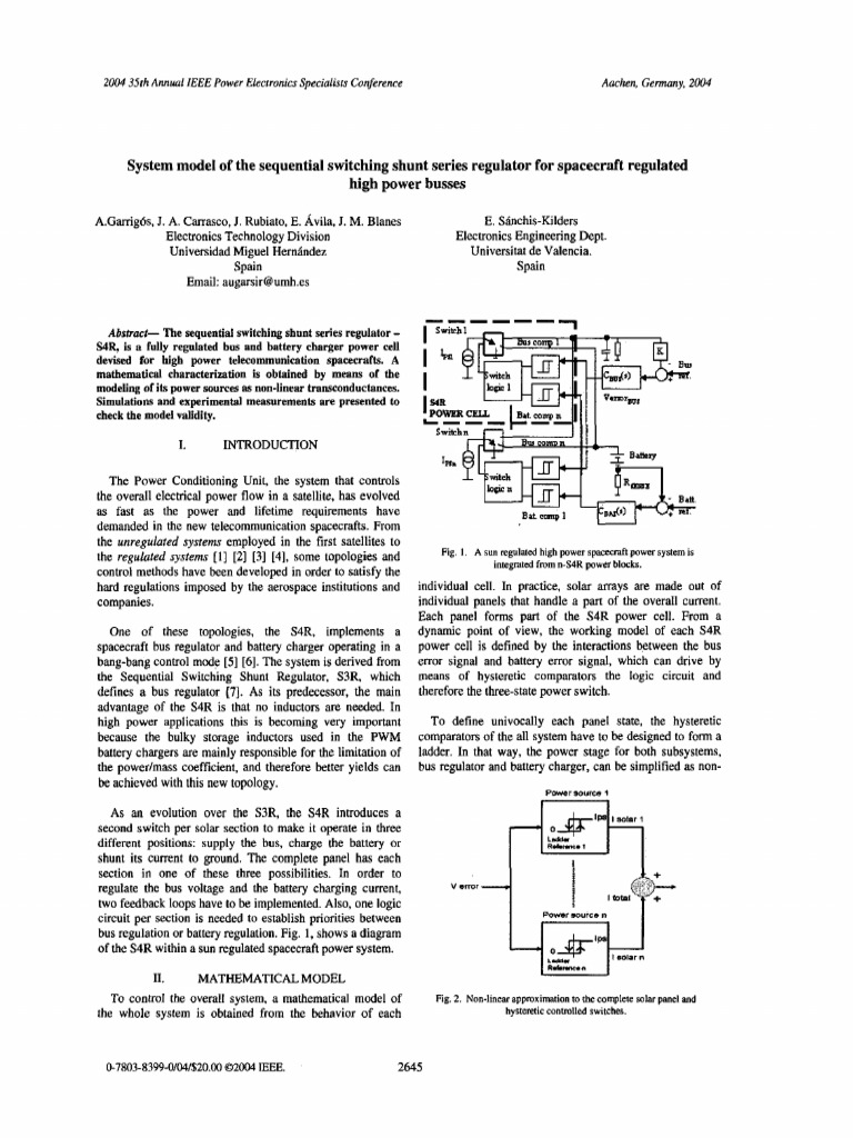 Sequential Switching Shunt Regulator Model | PDF | Power Electronics ...