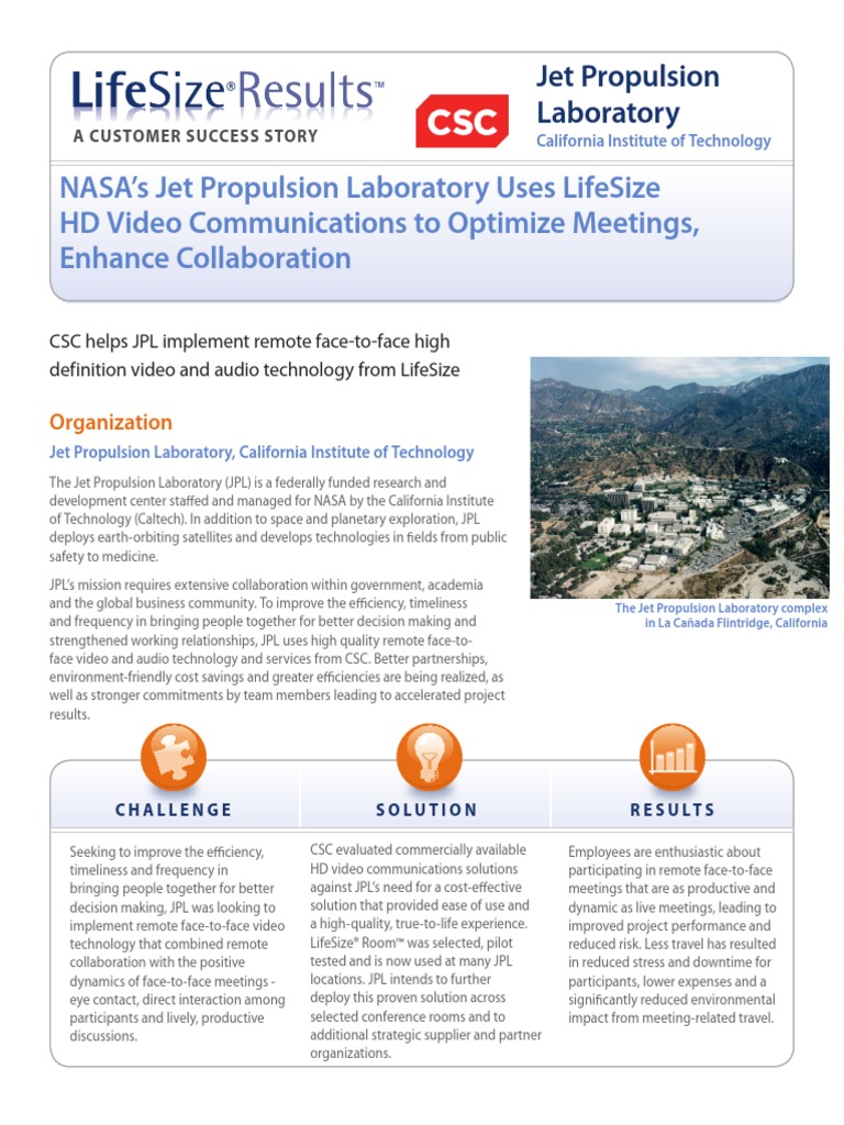 NASA JPL Case Study EN PDF | PDF | Jet Propulsion Laboratory
