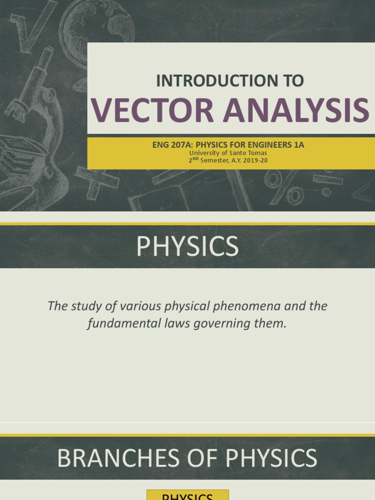 1 Intro To Vector Analysis Pdf Pdf Euclidean Vector Velocity