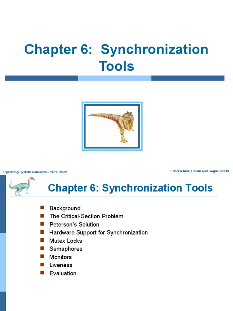 Chapter 6 Synchronization Tools | PDF | Thread (Computing) | Data Management