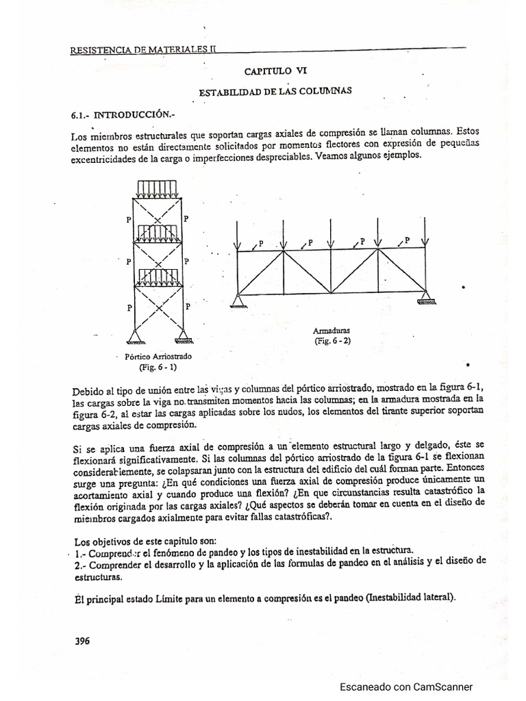 Cáp. 6 ESTABILIDAD DE LAS COLUMNAS PDF | PDF