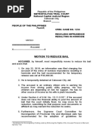 Motion To Post Bail Sample | PDF | Bail | Criminal Justice