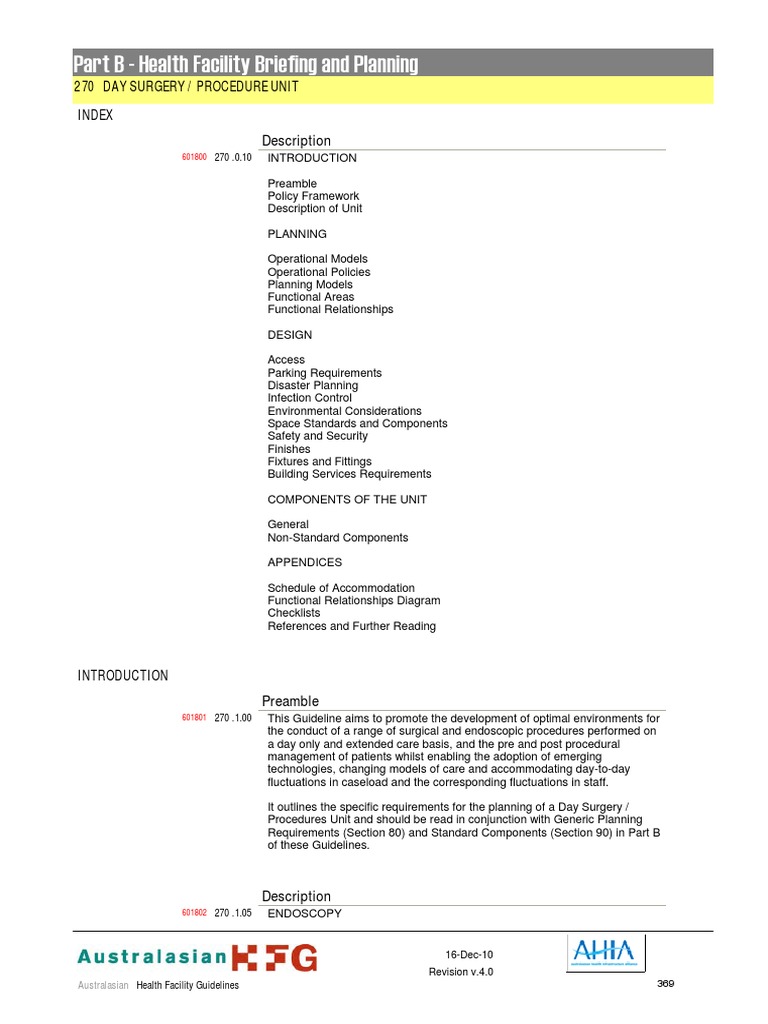 (B-0270) Day Surgery Procedure Unit | PDF | Endoscopy | Surgery