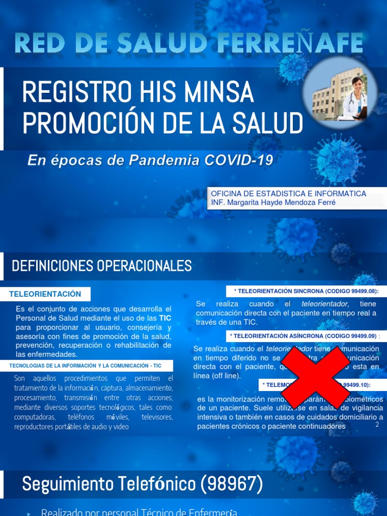 Registro His Minsa Promsa-Red Ferreñafe PDF | PDF | Tecnología de ...