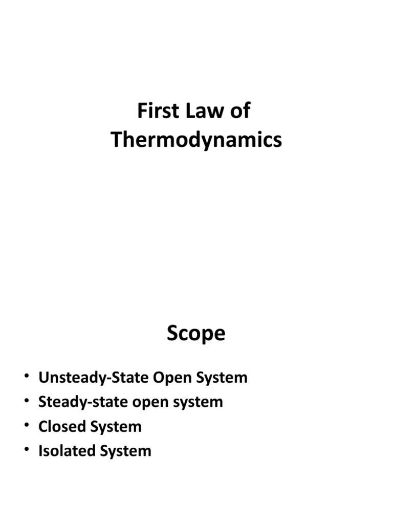 First Law of Thermodynamics | PDF | Enthalpy | Gases