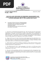 Division Memorandum - 16 Second City FPTA General Assembly | PDF ...