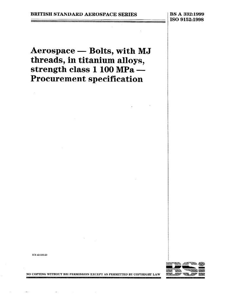 BS A 332-1999 (ISO 9152-1998) Scan PDF | PDF