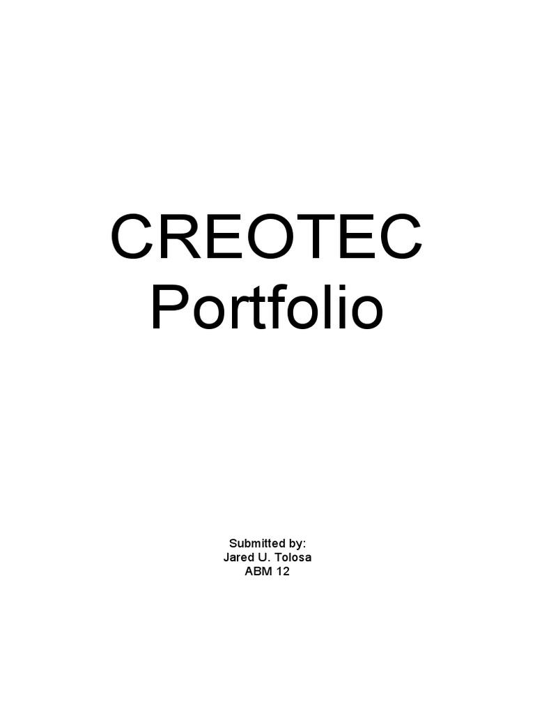 CREOTEC Portfolio | PDF