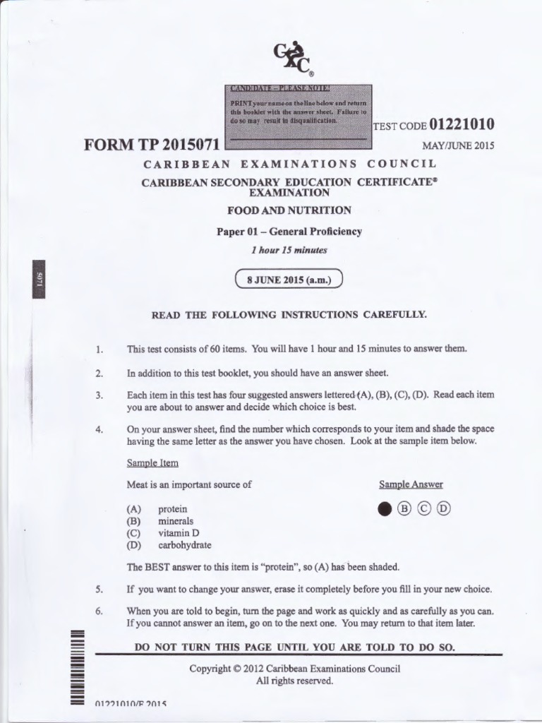 Food and Nutrition Paper 1 | PDF | Curry | Dumpling