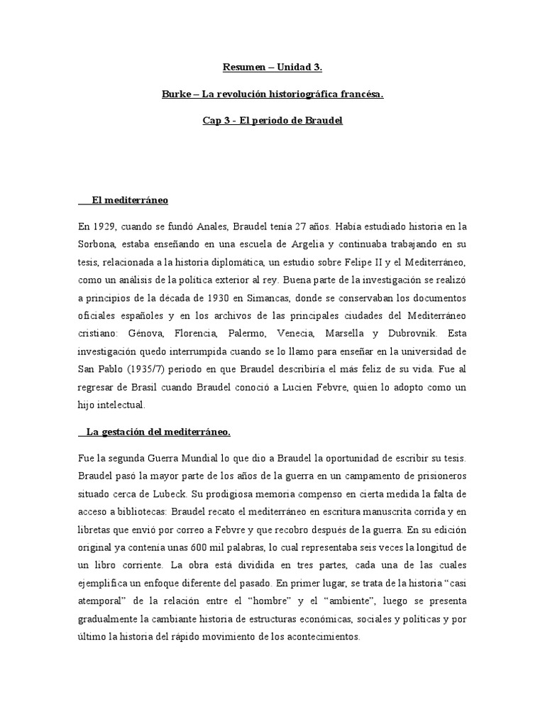 Resumen - Burke. Cap 3. | PDF | Historiografía | Science