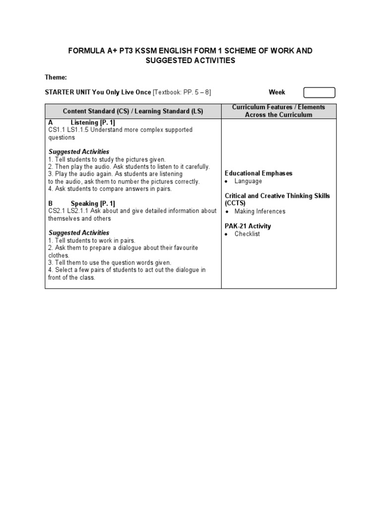 1 Eng Formula-A-Pt3-Kssm-English-Form-1-Scheme-Of-Work-And-Suggested ...