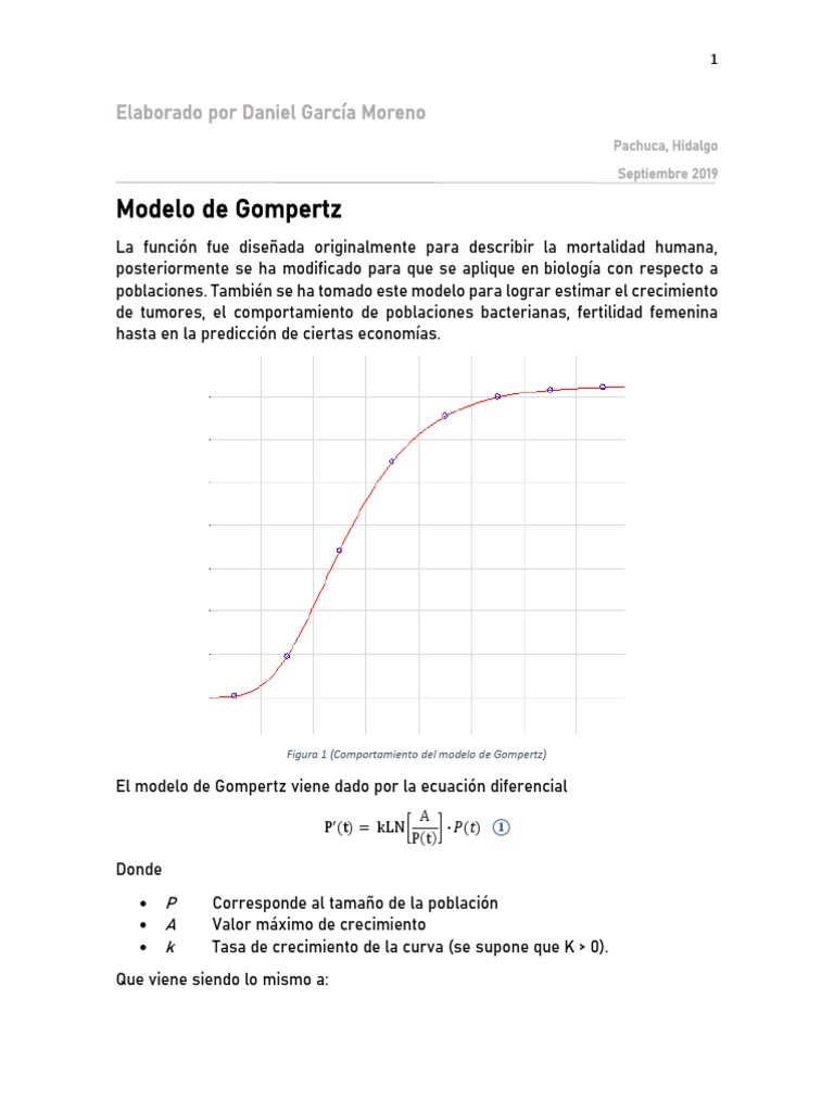 Modelo de Gompertz | PDF | Integral | Ecuaciones