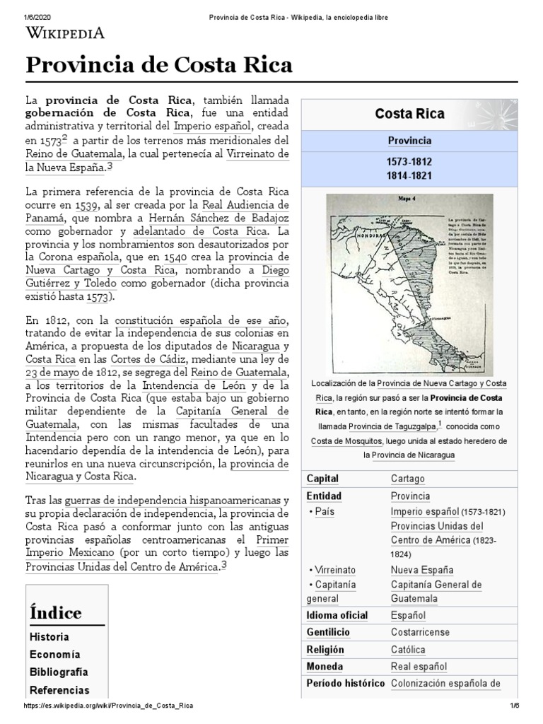 Provincia de Costa Rica | PDF | Costa Rica