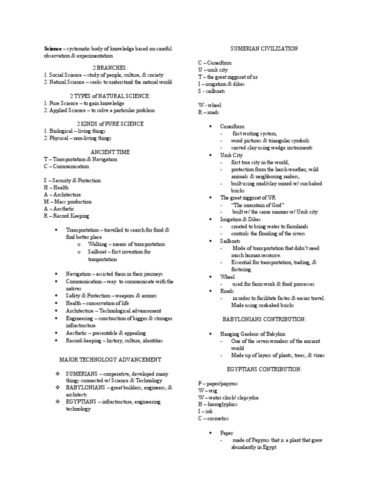 Science - Systematic Body of Knowledge Based On Careful | PDF ...