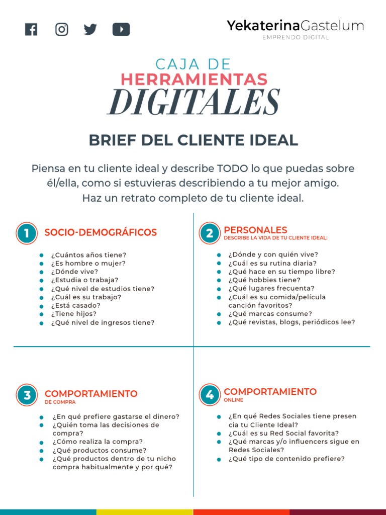 Brief Del Cliente Ideal PDF | PDF