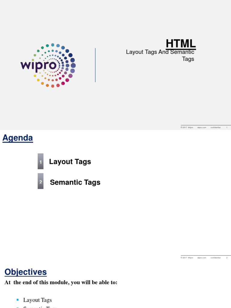 HTML-Layout & Semantic Tags | PDF | Hyperlink | Html Element