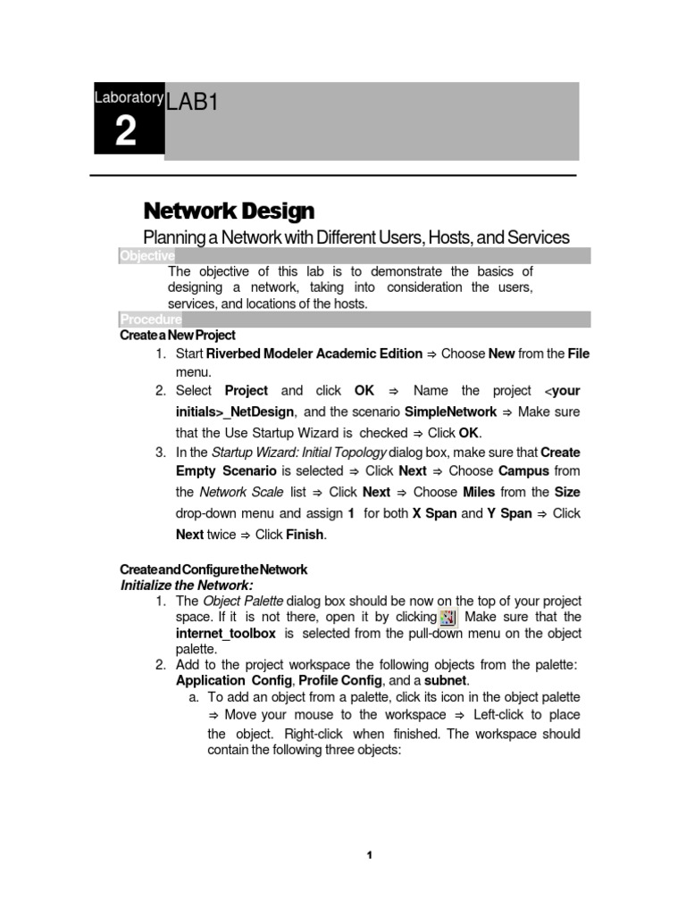 Network Design: Planning A Network With Different Users, Hosts, and ...