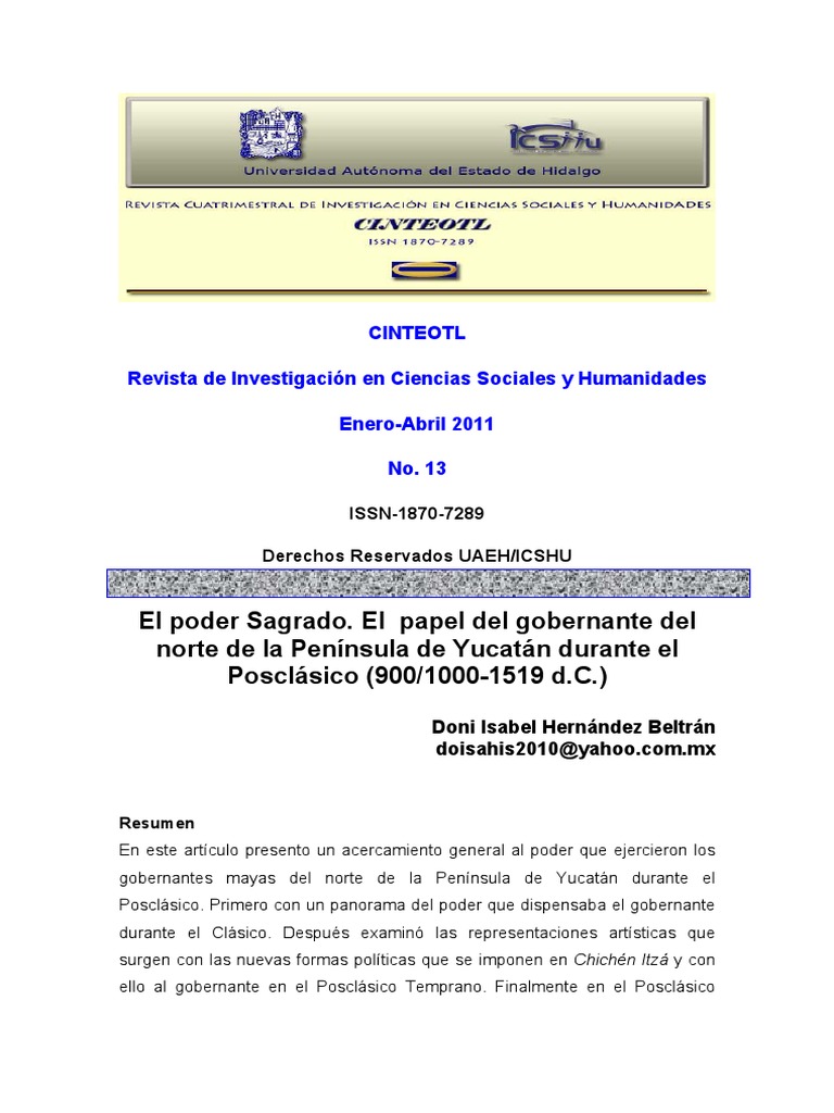Hernandez Beltran | PDF | Civilización maya | Península de Yucatán