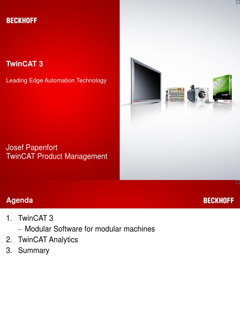 Twincat 3: Josef Papenfort Twincat Product Management | PDF | Object Oriented Programming ...
