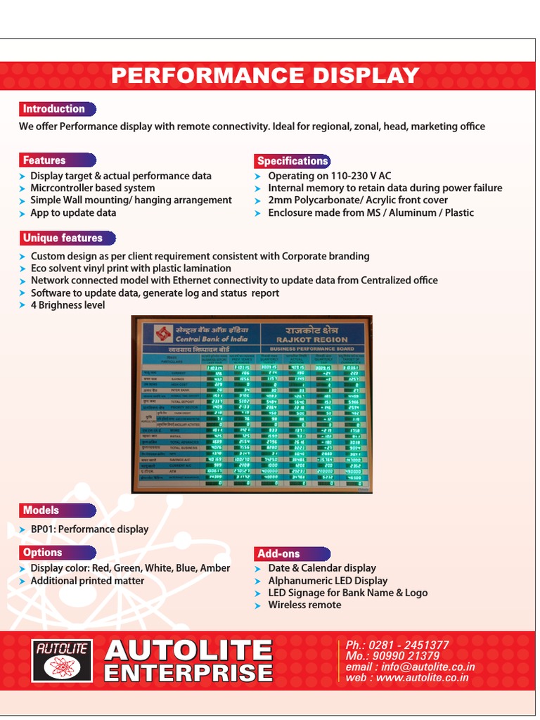 Autolite Autolite Autolite: Performance Display | PDF | Motor Vehicle | Car