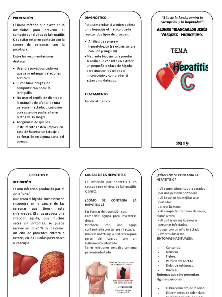 TRIPTICO | PDF | Hepatitis C | Virus